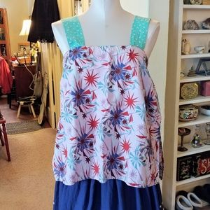 Tops | Vintage Summer Top Homemade Split Side Tie Back | Poshmark